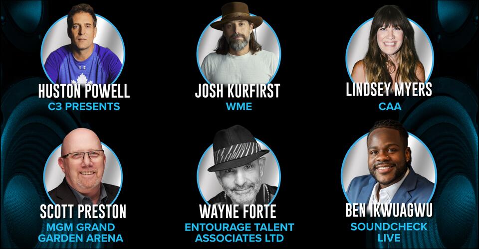 C3 Presents’ Huston Powell, WME’s Josh Kurfirst, CAA’s Lindsey Myers ...