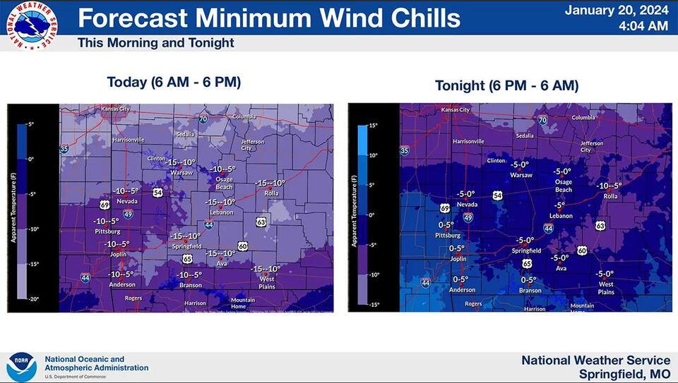 Cold temperatures, wind chills hit Texas County, Weather Service says ...