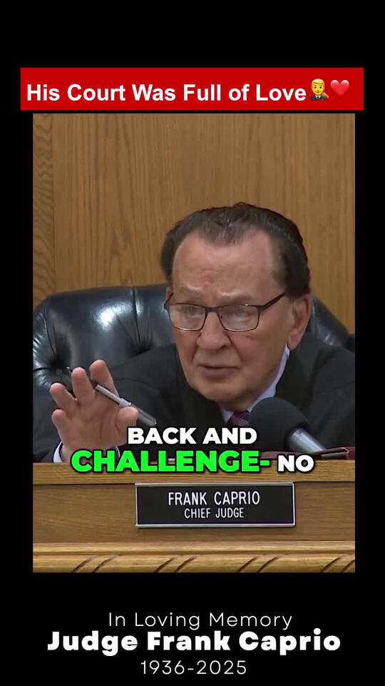 Something truly special happened in Judge Caprio's courtroom, every ...