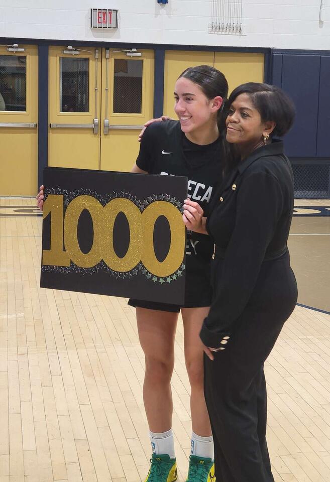 Seneca Valley girls basketball’s Natalie Hambly scores 1,000th point in ...