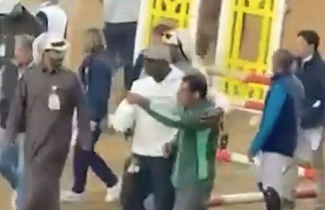 Eve Jobs' Olympic showjumper husband jumps off his horse for furious ...