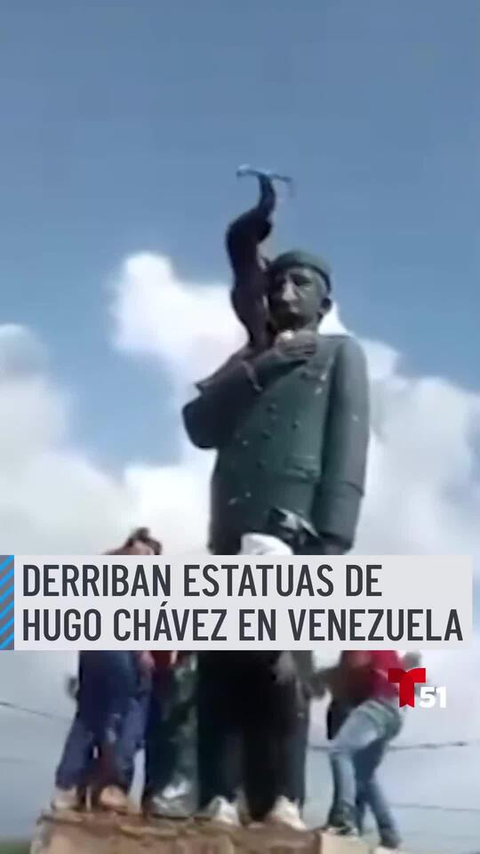 En medio de las protestas manifestantes en Venezuela derribaron ...