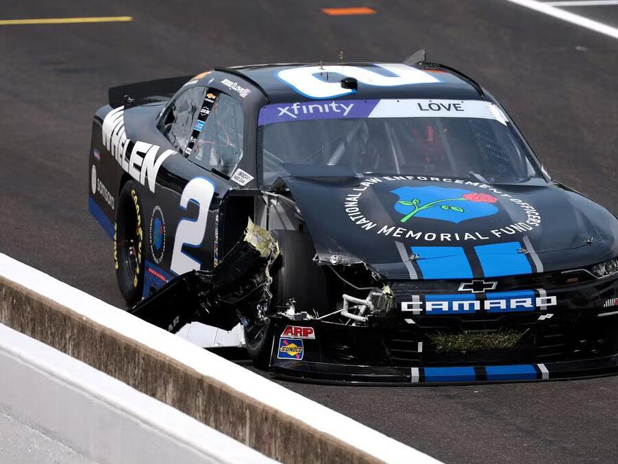 Video: 12 Cars Involved in First-Lap Crash at Brickyard NASCAR Xfinity Race