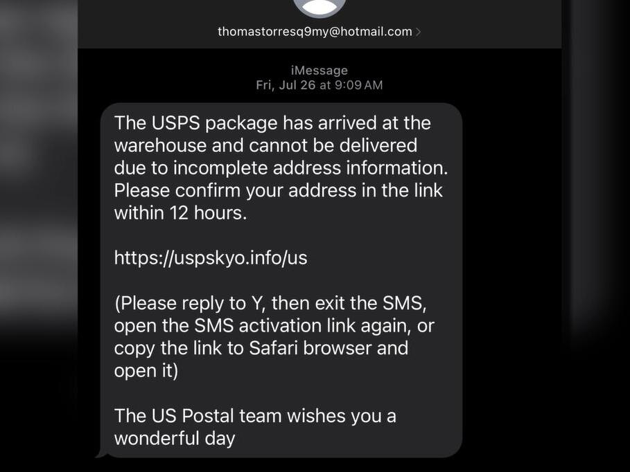 Fake USPS text messages scamming residents