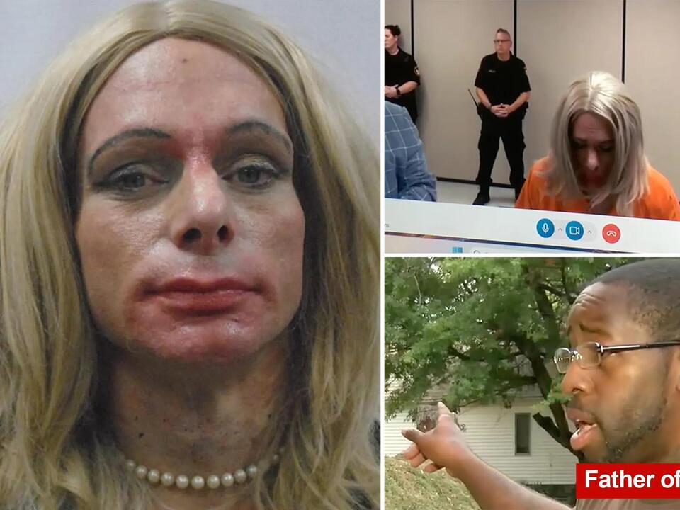 Homeless man wearing blond wig, smeared makeup and pearls is busted for ...