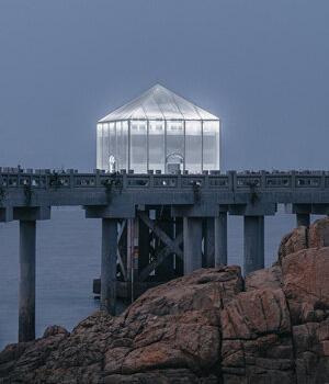 rising waters engulf balkrishna doshi-inspired structures in james ...