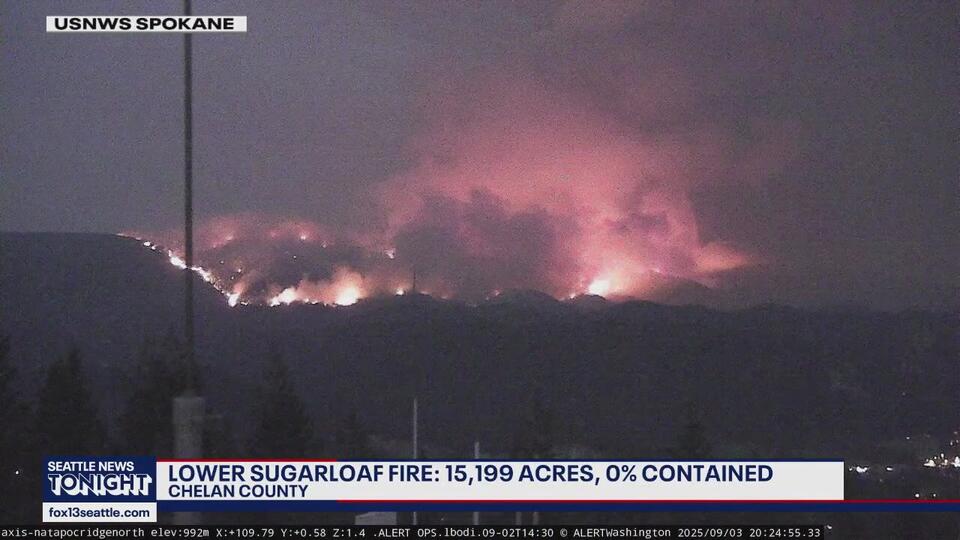 Lower Sugarloaf Fire grows to 15,000 acres, 0% contained in Chelan ...