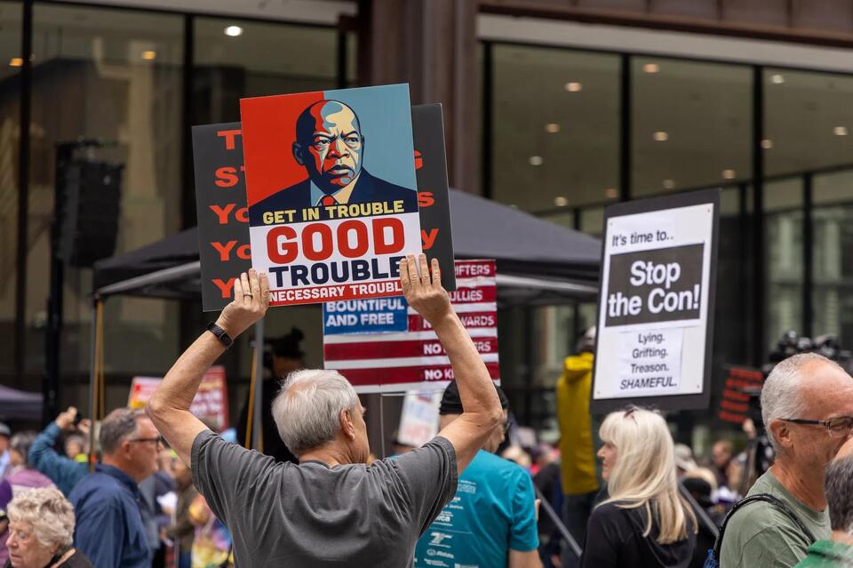 ‘Good Trouble’ Protesters Honor John Lewis’ Legacy And Vow To Stand Up ...