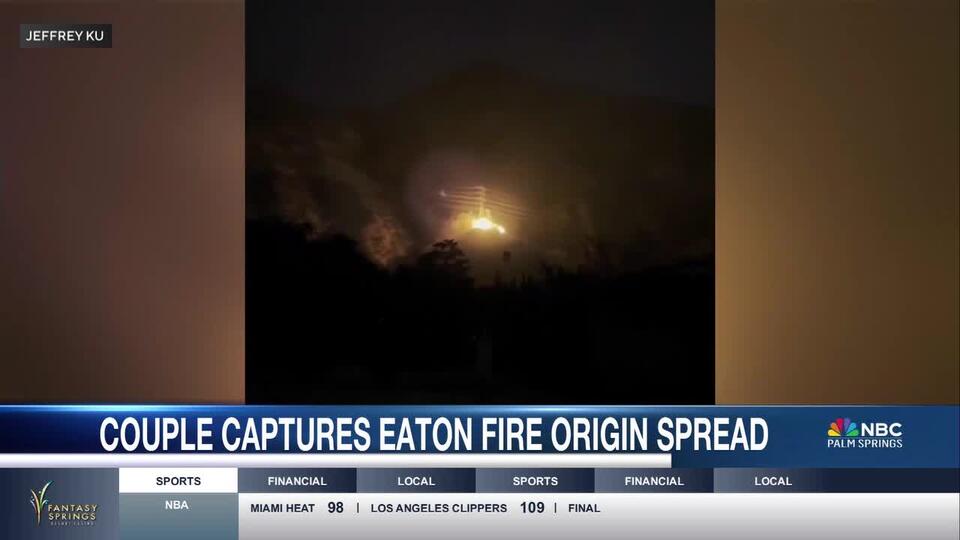 Couple Captures Potential Start of Eaton Fire in Los Angeles - NewsBreak