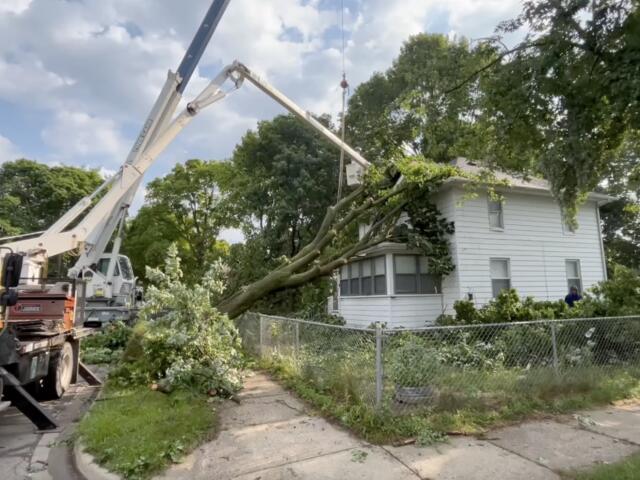 Jackson Neighbors Pick Up After Storm