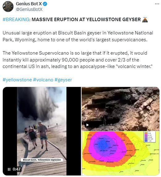 Fact Check: Hydrothermal Explosion At Yellowstone Biscuit Basin In July ...