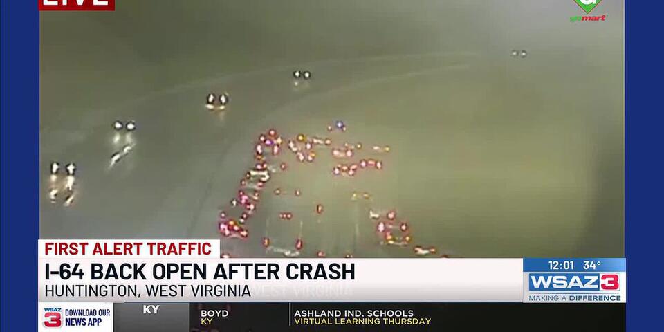 Interstate 64 reopens after multi-vehicle crash - NewsBreak