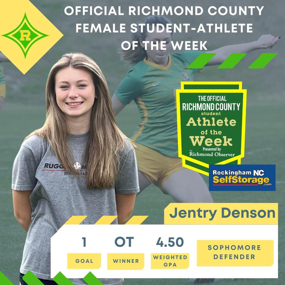 Jentry Denson: The Official Richmond County Female Student-Athlete of ...