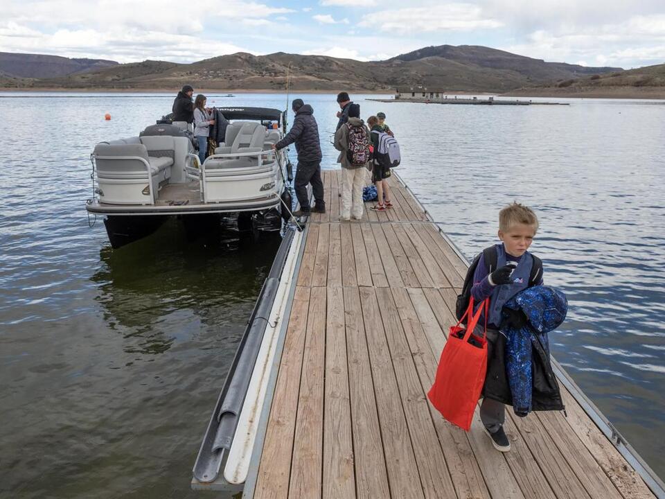 Gunnison students take boat ride across Blue Mesa Reservoir to get to ...
