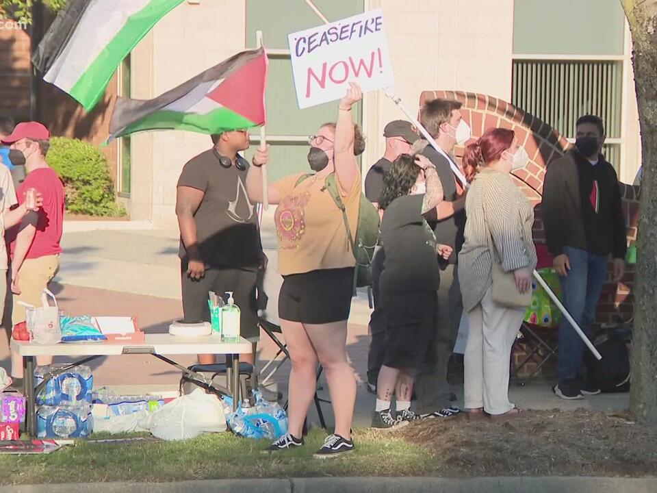 Protesters call for end of Israel-Palestine war at Old Dominion University