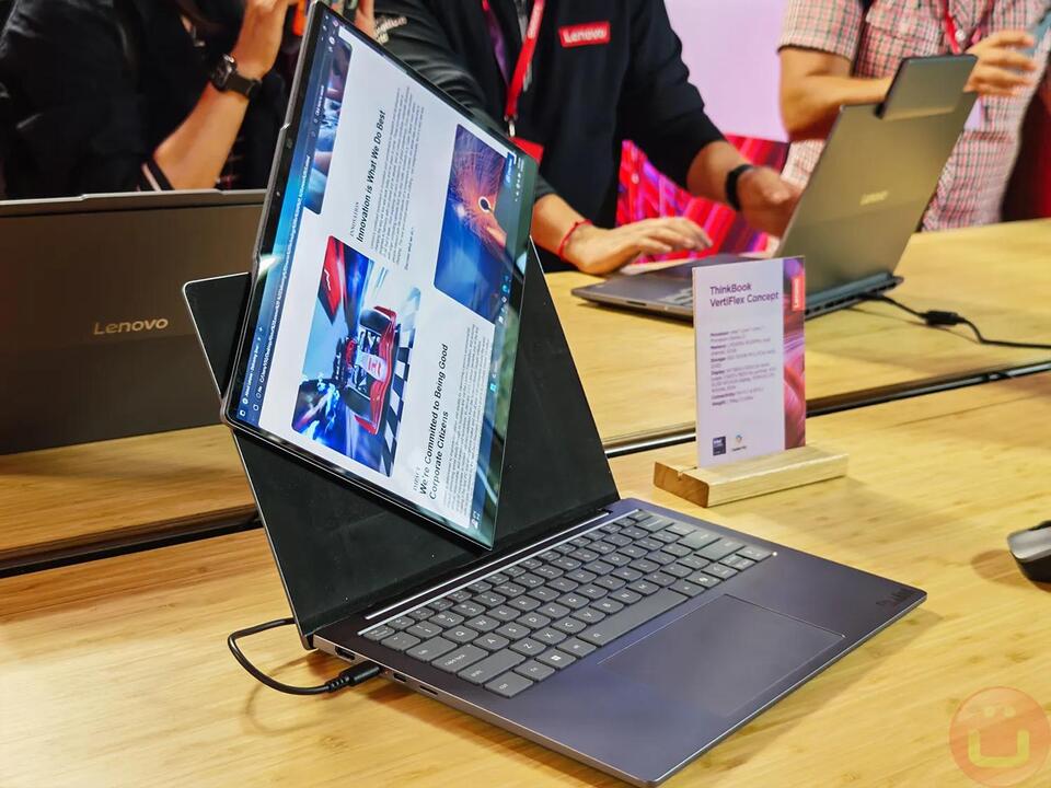 Lenovo Unveils ThinkBook VertiFlex Concept, A Rotatable PC Display for ...