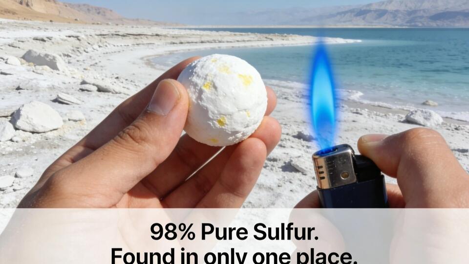 Geologists found 98% pure sulfur balls at the Dead Sea that do not ...
