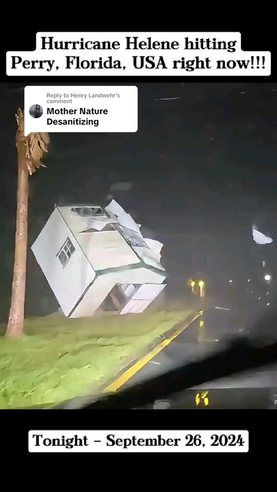 hurricane helene hitting perry Florida USA right now - NewsBreak