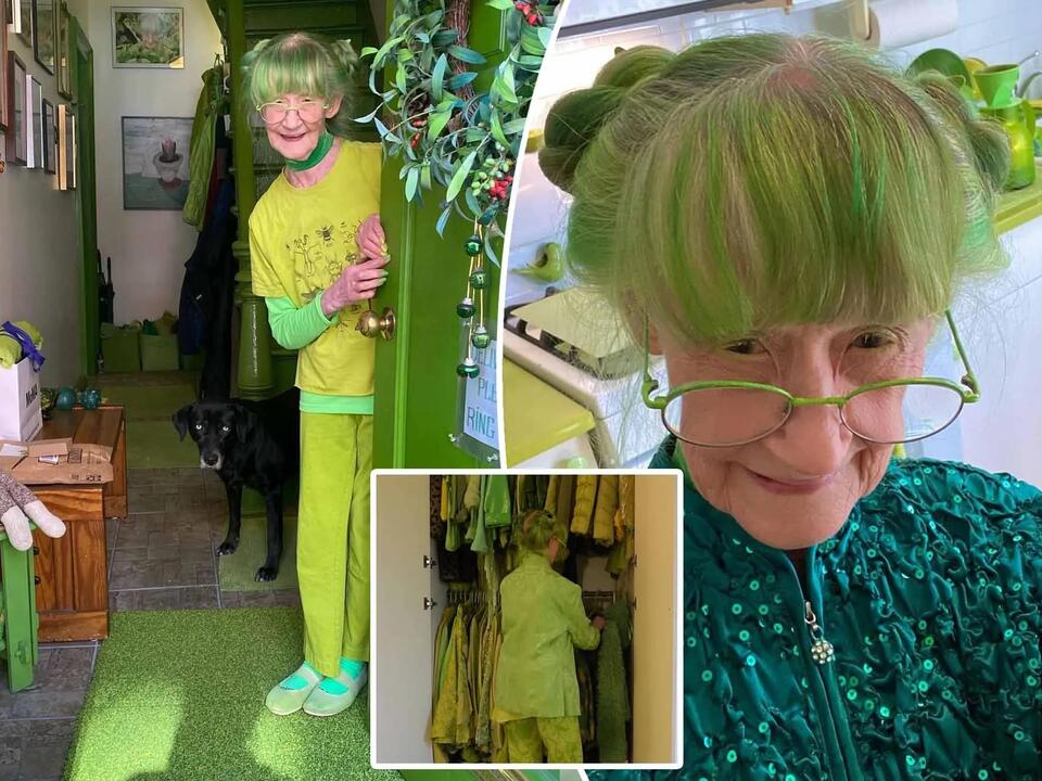 Meet the Green Lady of Brooklyn — who lives her life in one color
