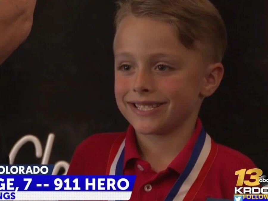 7-year-old Colorado Springs boy presented with 911 Hero Award after ...