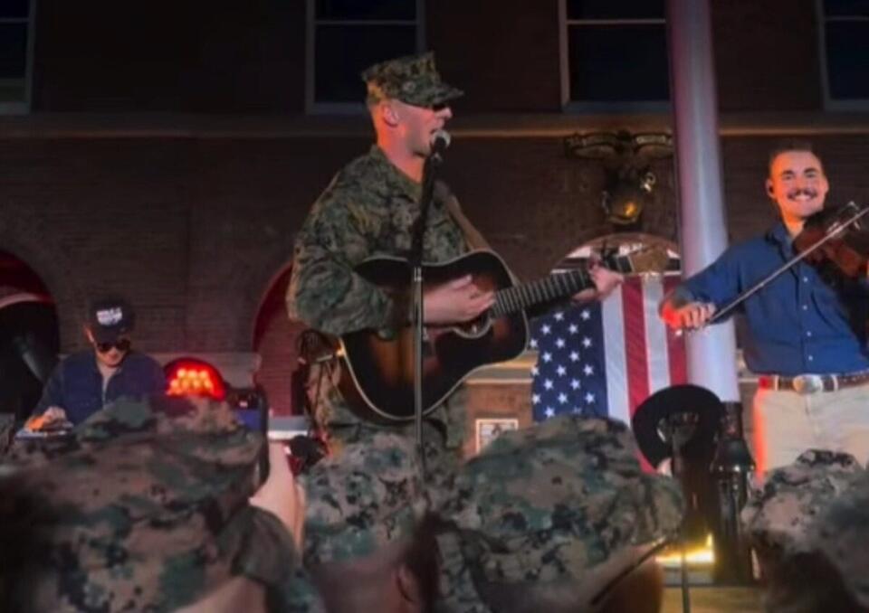 Ernest Brought Out Marine, Jackson Perkins, For Rowdy Performance Of ...