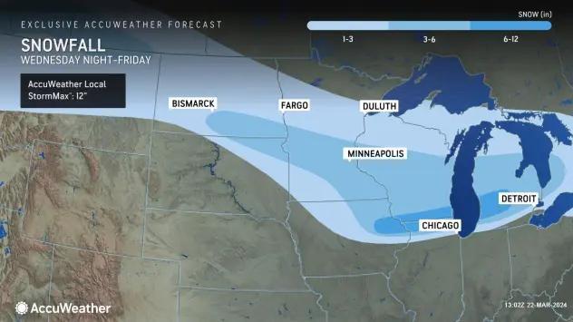 Clipper storm to unload snow in Milwaukee and Detroit with Chicago on ...