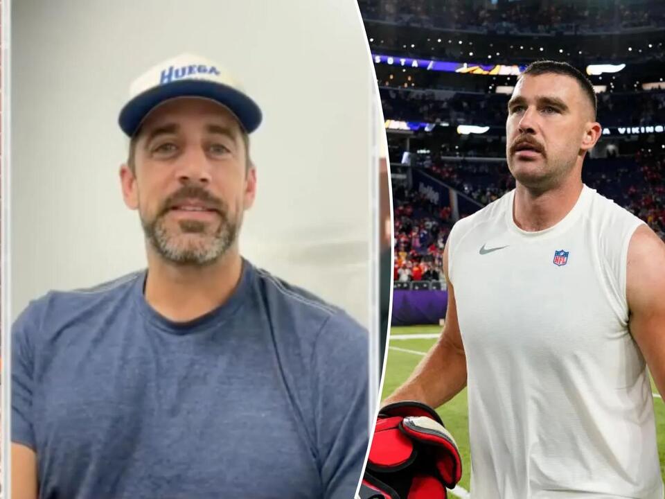 Aaron Rodgers challenges ‘Mr. Pfizer’ Travis Kelce to COVID vaccine debate with RFK Jr., Fauci
