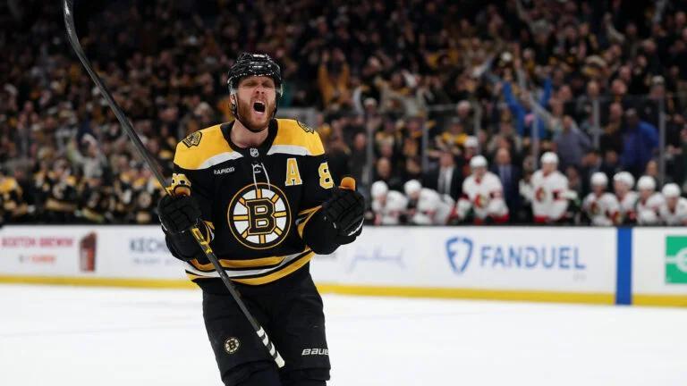 David Pastrnak extends career-long point streak, assures Bruins will ...