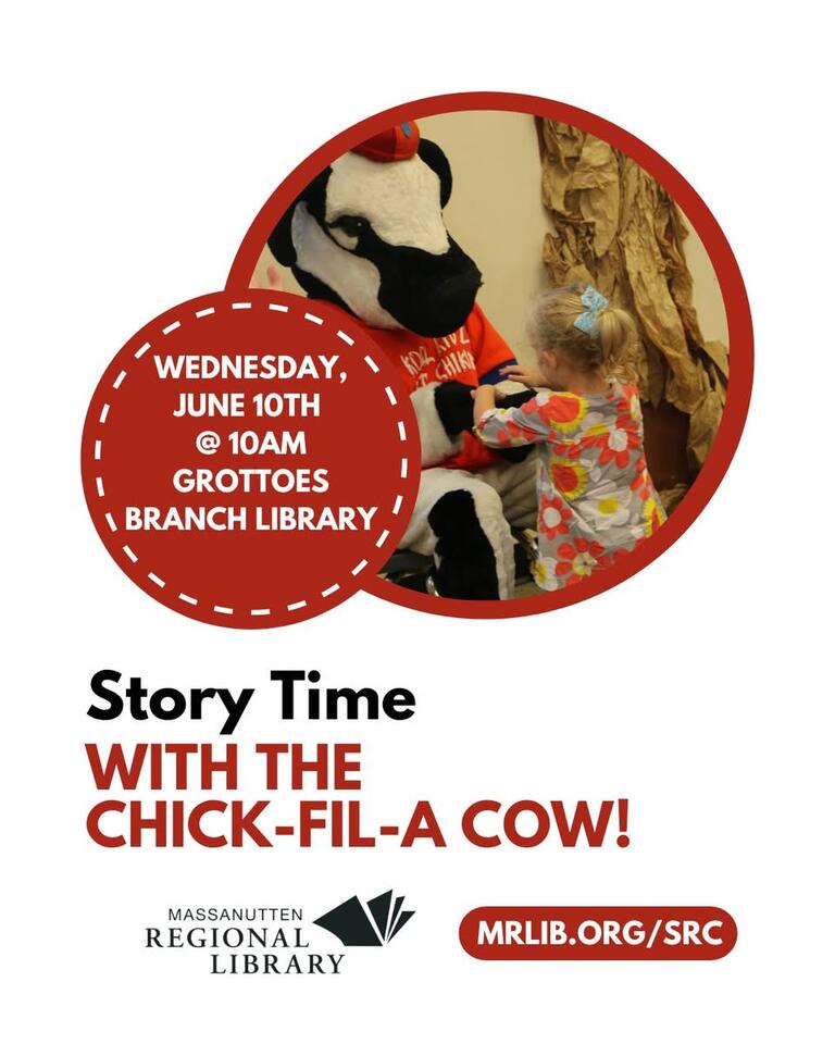 Library hosts storytime with Chick-fil-A cow - NewsBreak
