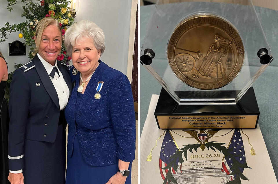 Col. Allison Black receives DAR’s Margaret Corbin Award in Washington D ...