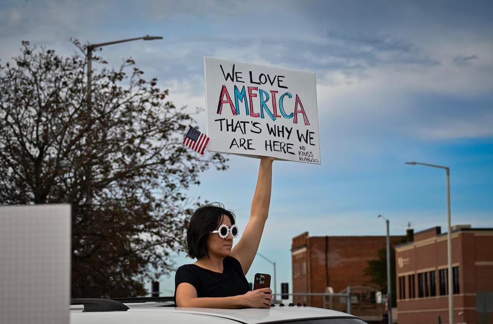 Hundreds and hundreds of Nebraskans attend No Kings Protest in Lincoln ...