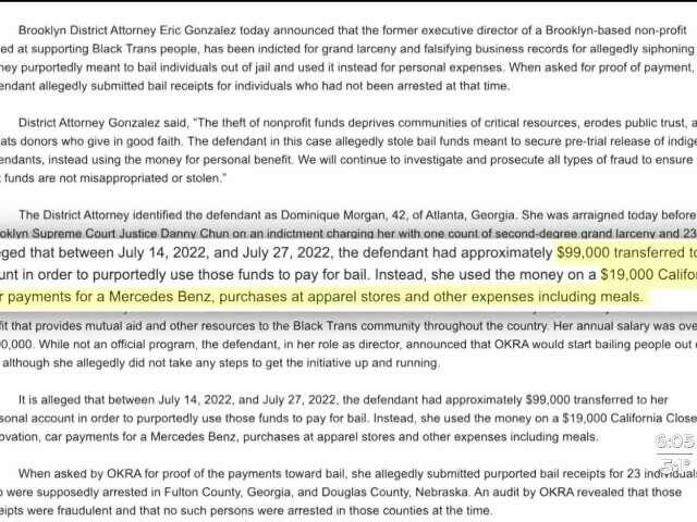 Dominique Morgan charged with grand larceny and falsifying 23 business ...