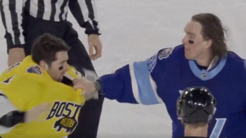 This Postgame Video After Swayman, Vasilevskiy Fight At Stadium Series ...