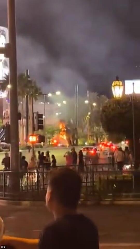 'Explosion' on Las Vegas strip after car 'flees scene': 'It sounded ...