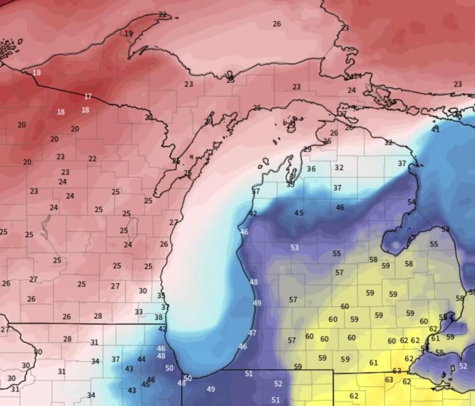 Bomb Cyclone Breakdown: Which Michigan cities get heavy snow, ice storm ...
