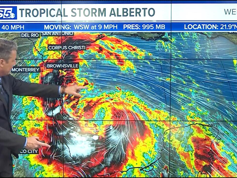 Tropical Storm Alberto brings rainfall across South Texas