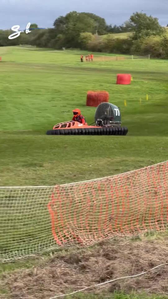 Its all fun and games until you topple over GWR Hover Racing hovercraft ...