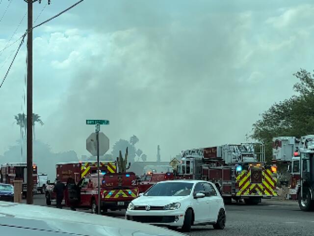 Eastside house fire fills sky with smoke as rain pours down on Tucson area - NewsBreak