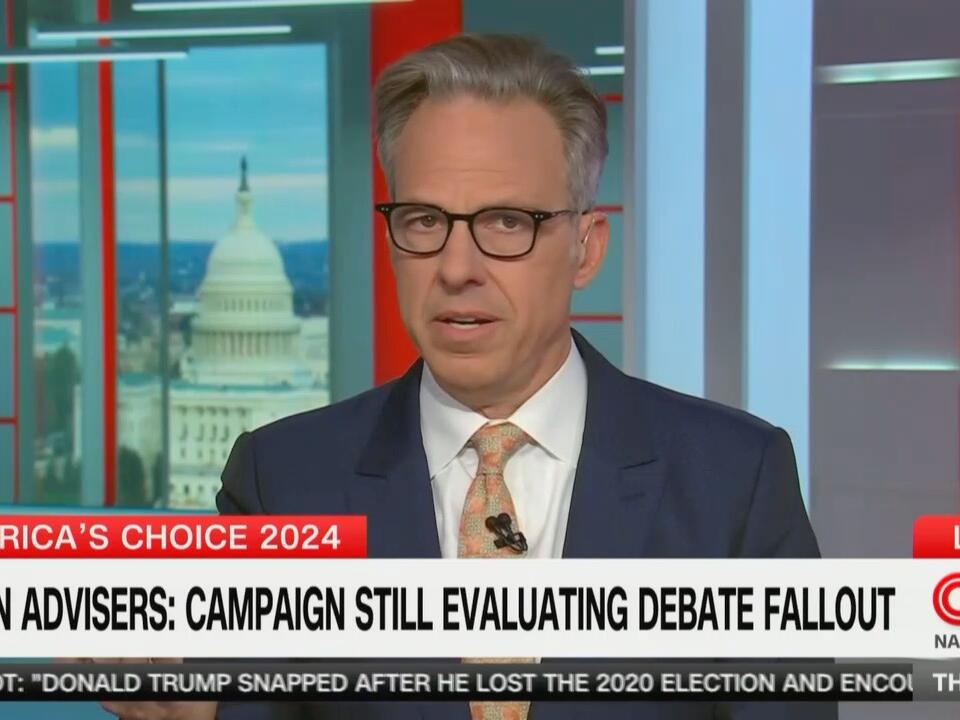 Jake Tapper Blasts Democrats for Defending Biden’s ‘Stunningly Flawed ...