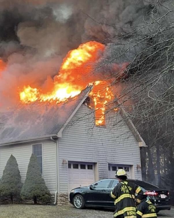 Jackson fire crews battle structure fire for hours in non-hydrant area ...