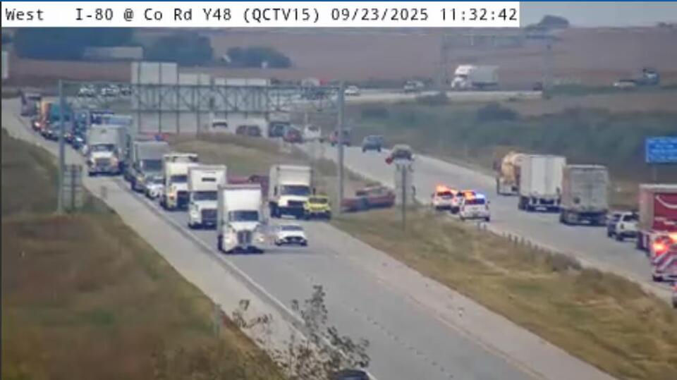 Left lane of both directions of I-80 blocked due to crash - NewsBreak