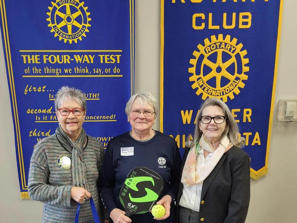 Walker Rotary welcomes pickleball president