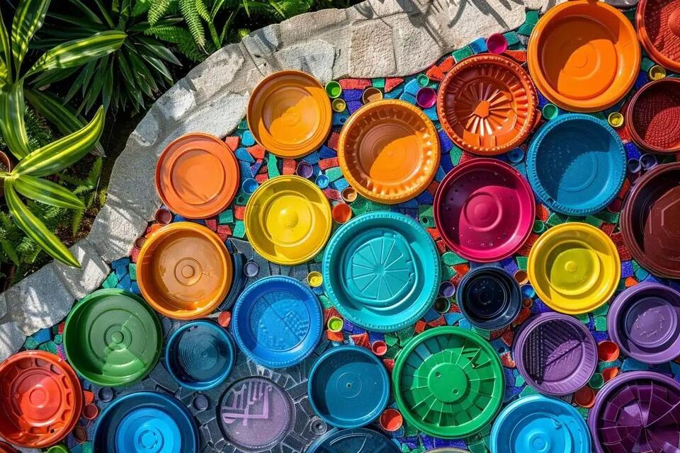 Creative ways to repurpose plastic container lids before recycling : 10 ...