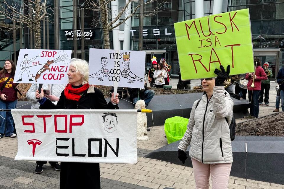 Anti-Tesla protests gain momentum amid anger at Elon Musk’s DOGE cuts ...