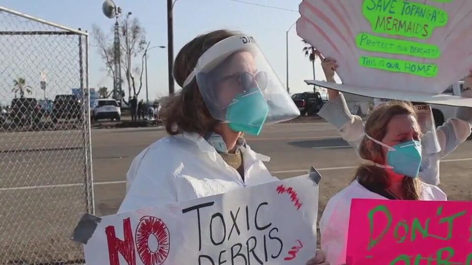 Protest against Malibu debris dump site - NewsBreak