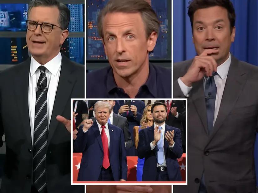 Stephen Colbert, Seth Meyers and Jimmy Fallon Tear Into J.D. Vance on ...