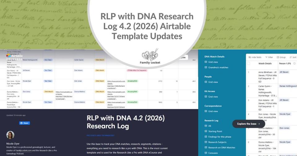 RLP with DNA Research Log 4.2 (2026) Airtable Template Updates - NewsBreak