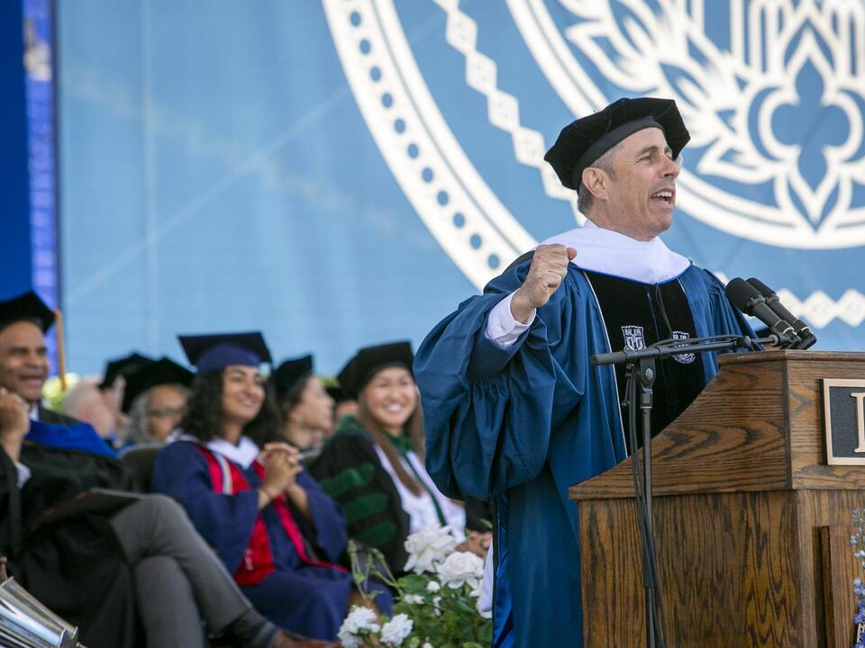 About 30 students walk out on Jerry Seinfeld at Duke commencement