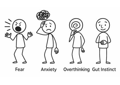 How to Tell the Difference Between Fear, Anxiety, Overthinking, and Gut ...