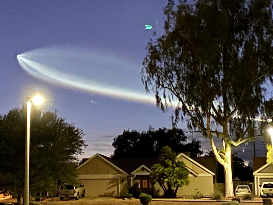 We had liftoff! SpaceX launches rocket in early hours of Arizona morning